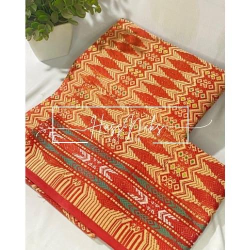 Warna Merah Kain Songket Thailand - Jenis Kain Tradisional - Shop ...