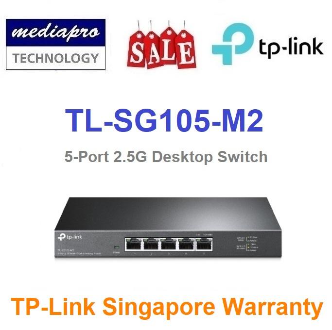 TP-LINK TL-SG105-M2 5-port 2.5Gbps Multi-Gig Desktop Switch (Support ...