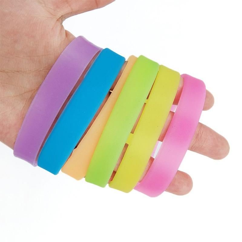 Gelang Ikat Tangan, Warna Pepejal, Bercahaya Dalam Gelap, Aksesori ...