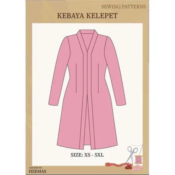 POLA BAJU KEBAYA KELEPET SEWING PATTERNS BY HEEMAS - Saiz XS - TikTok ...