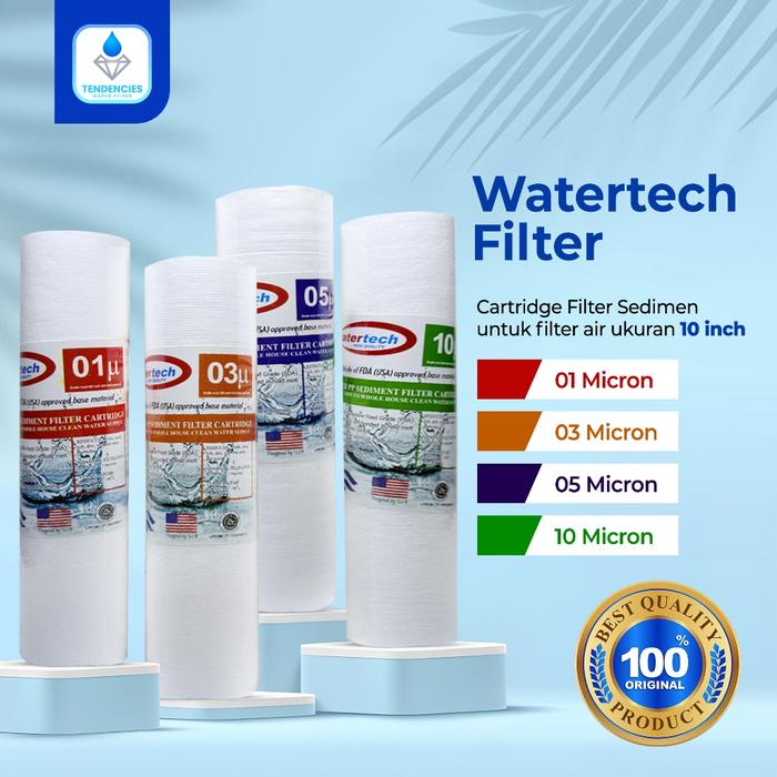 Promo Sedimen WATERTECH 10 Inch Filter Cartridge RO Air Minum Rumah ...