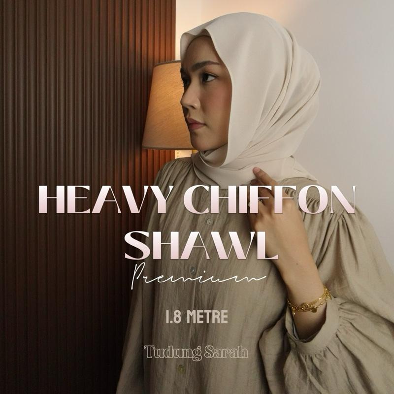[ BUY 5 FREE 1 SHAWL ] Heavy Chiffon Shawl 1.8m by Tudung Sarah ...