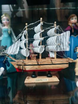 Home Decor Model perahu layar kayu kerajinan ruang tamu kantor - Shop ...