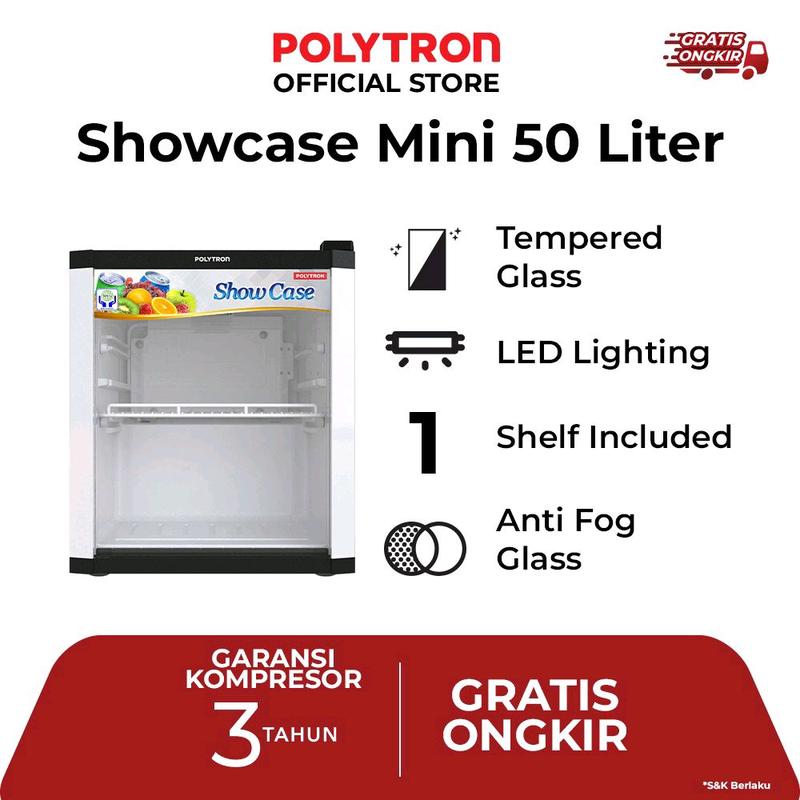 POLYTRON Showcase Mini 50 Liter SCH 51 - Shop | Tokopedia