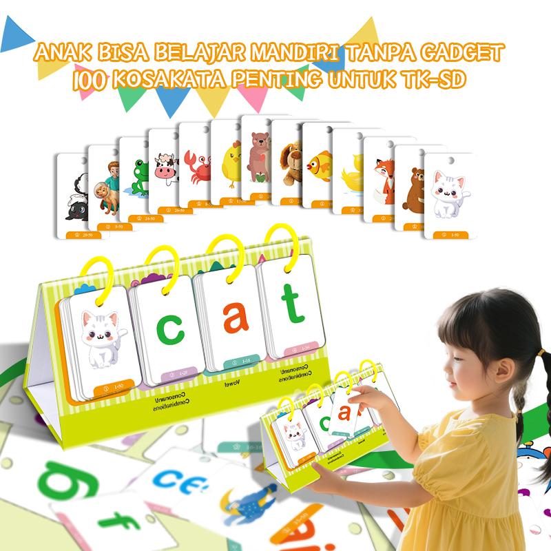 Flash Card Edukasi Anak Mengenal Huruf Mainan Edukatif Anak Tambah ...