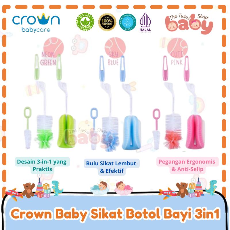 Crown Baby Sikat Botol Bayi 9738 | Multifungsi 3in1 - Shop | Tokopedia