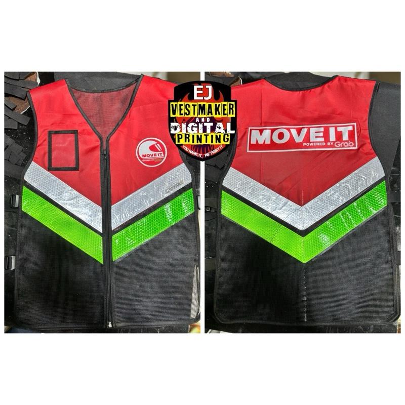 MOVE IT Reflectorized Safety Vest Motorcycle Vest Standard size ...