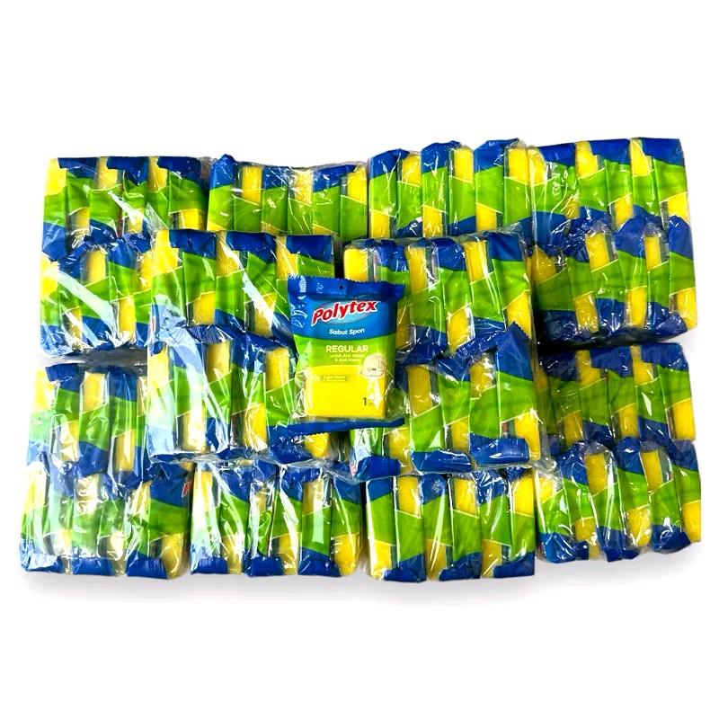 12 PCS POLYTEX Sabut Spon Reguler 1 PAK - Shop | Tokopedia