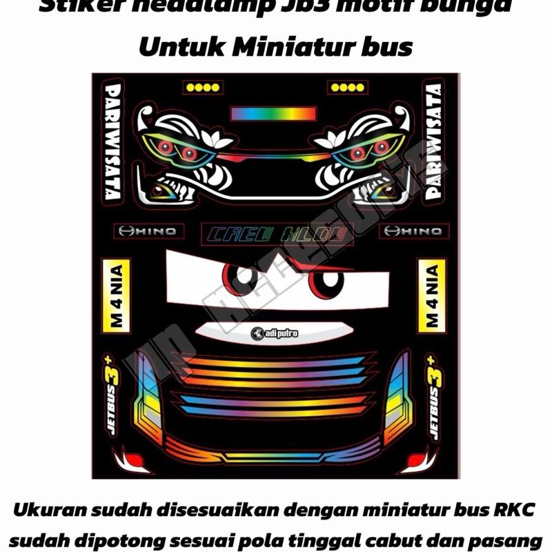 Stiker lampu miniatur motif bunga | stiker headlamp bus miniatur - Shop ...