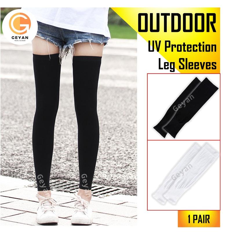 🔰SG SELLER🔰 COOLING Leg Sleeves Sun UV Protection Thigh Calf Cover ...