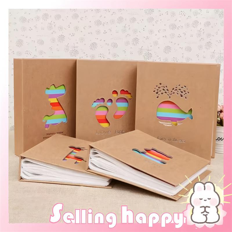 Album Foto 4D Kertas Kraft 6 Inch - 100 Lembar, Desain Sederhana dengan ...