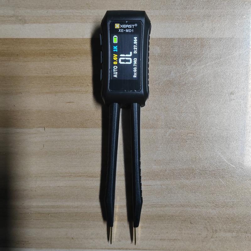 XE-MD1 Digital Smart Tweezer LCR SMD ESR Tester Resistance Capacitance ...