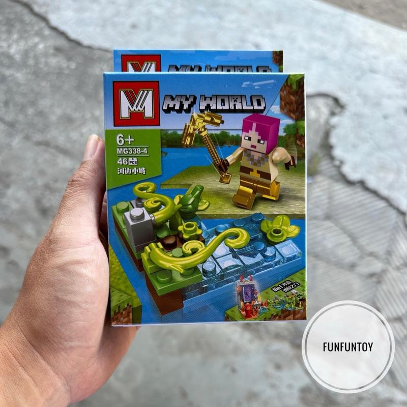 Minecraft Mainan Balok-Roblox My World Mainan Anak Block- Roblok ...