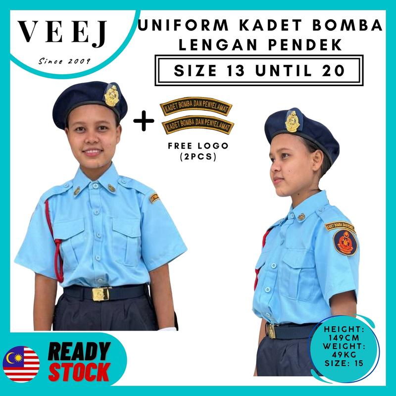 UNIFORM PERSATUAN | BAJU KADET BOMBA LELAKI LENGAN PENDEK | KADET ...