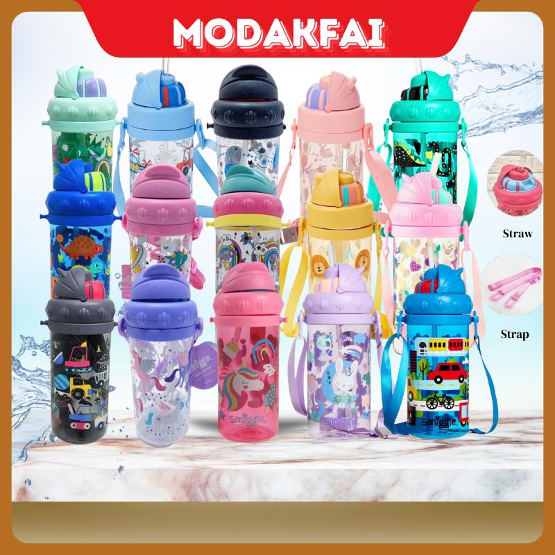 430ML Kids Smiggle Water Bottle BPA Free with Straw Botol Ai - TikTok ...