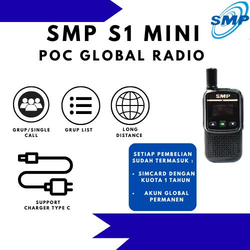 Jual HANDY TALKIE SMP MINI S1 POC GLOBAL WALKIE TALKIE - Putih ...