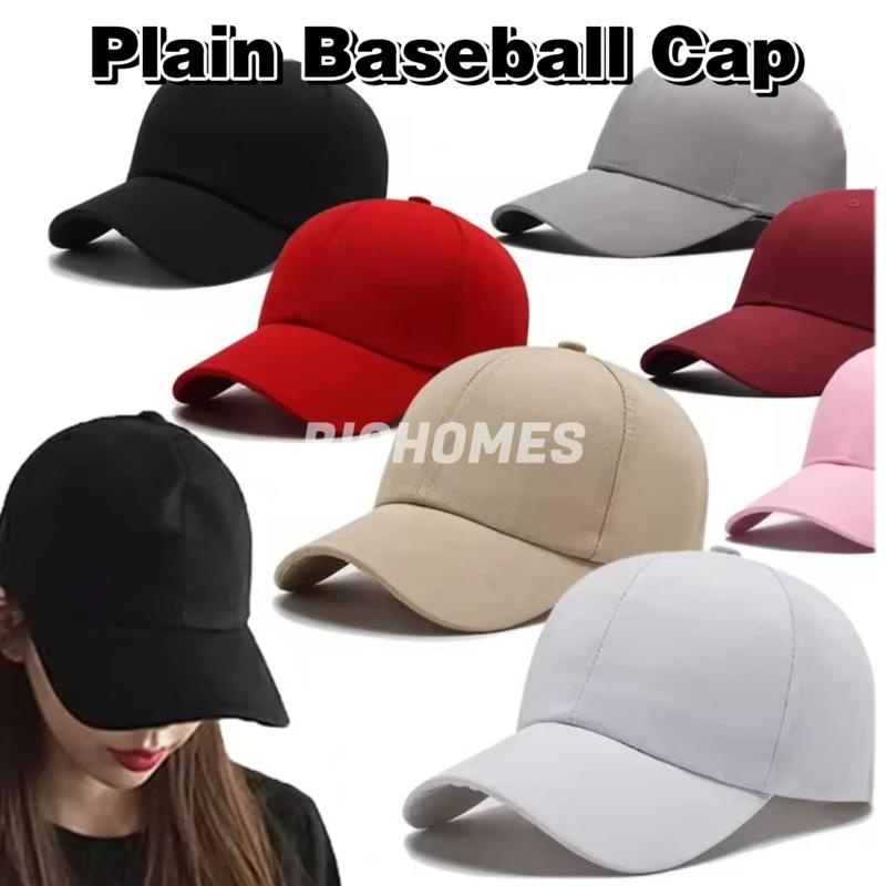 【COD】Unisex Adjustable Plain Casual Comfy Cap Men Women Soli - TikTok ...