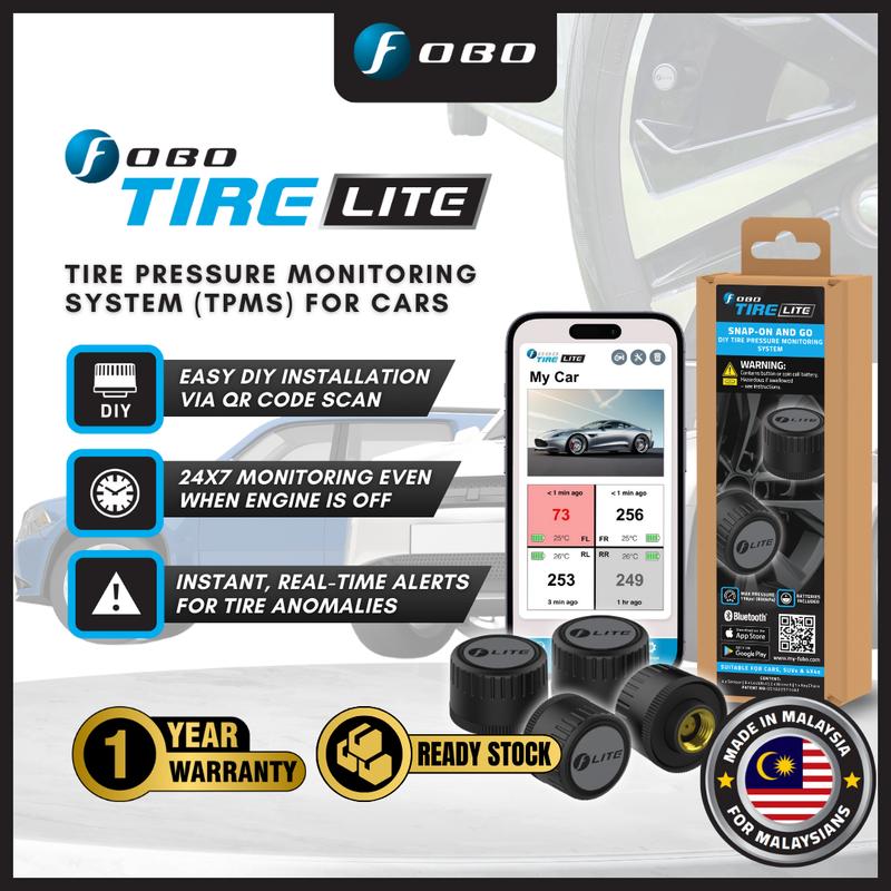 FOBO TIRE LITE - Tire Pressure Monitoring System for Cars, SUVs ...