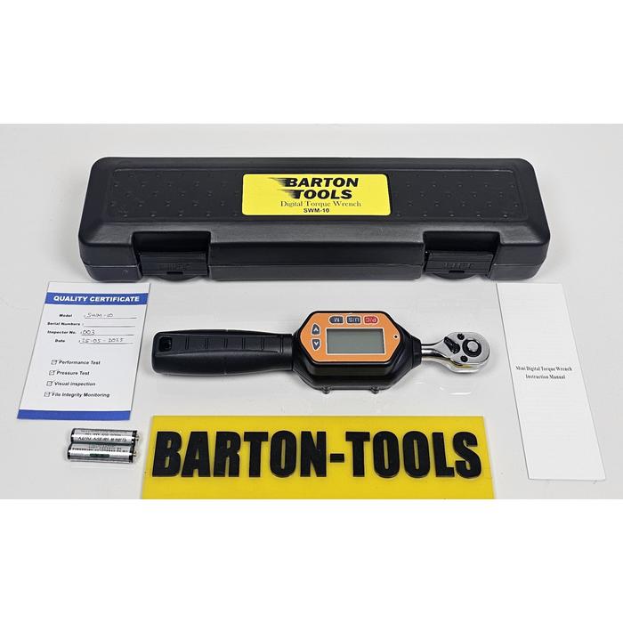Jual 200Nm 1/2" Digital Torque Wrench SWJ4-0200 BARTON Kunci Torsi Inch ...