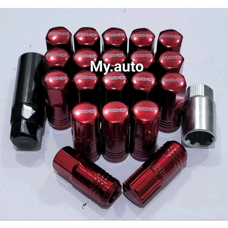 (New Arrival) Racing Composite Lock & Nut Hex 17(Material Besi)Wheel ...