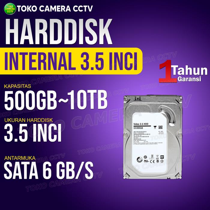 Jual HARDDISK CCTV SURVEILLANCE HDD INTERNAL CCTV SATA HARDISK ...