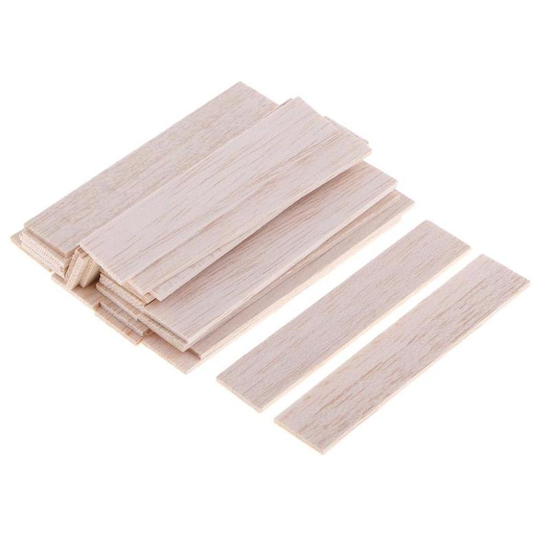 Natural Round Balsa Wood Woodcraft Flat Sticks Dowel - TikTok Shop ...