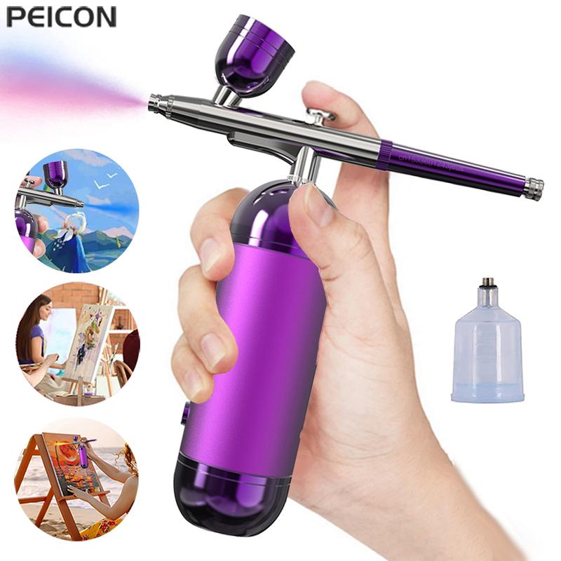 Airbrush with Compressor Airbrush Painting Mini Spray Gun for Painting ...
