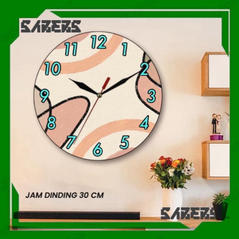 Jam Dinding Aestetic Diameter 30cm / Jam dinding kamar aestetic 30cm ...