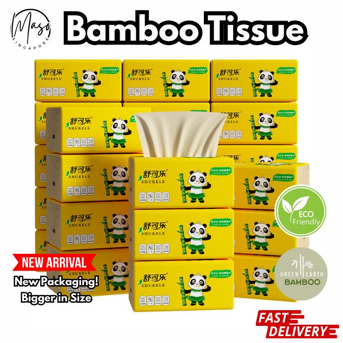 Bamboo Tissue - 4 Ply Soft Texture & High Absorbent Pocket Tissue ...