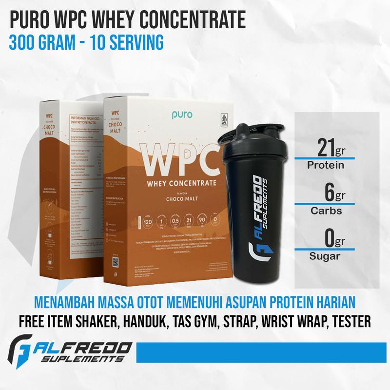 PURO Wpro / WPC 300 Gram Whey Protein Concentrate Labdoor BPOM - Shop ...