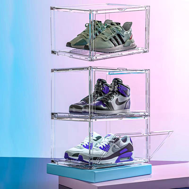 lowest price transparent acrylic shoe box shoe box storage stackable ...