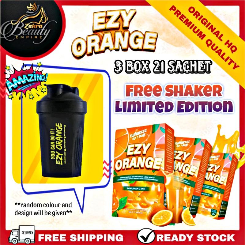 Ezy Orange Powder 3 Box 21 Sachets Drink - TikTok Shop Malaysia