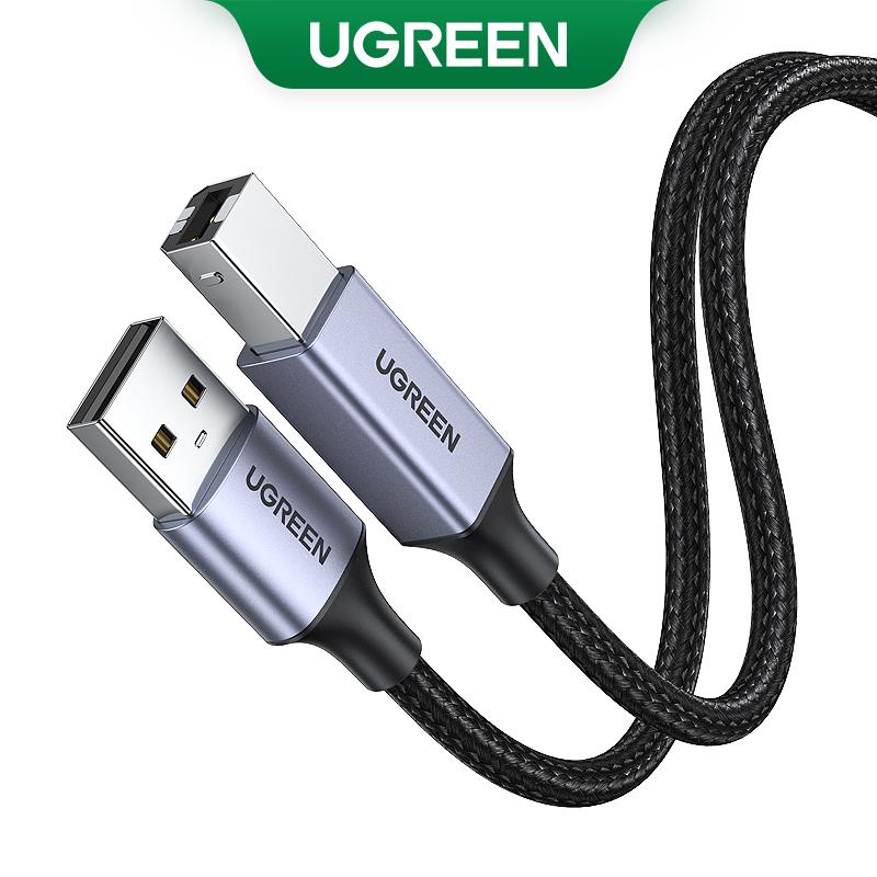 UGREEN Printer Cable, 15 FT USB A to B, Nylon Braided USB B Scanner ...