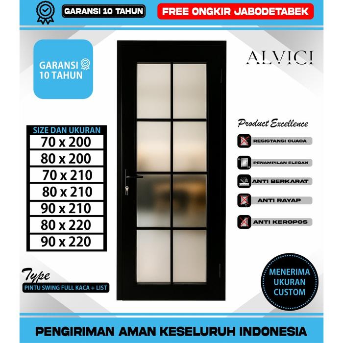 Jual Pintu Swing Full List Kaca UPVC 70 x 200 Sampai Dengan 90 x 220 ...