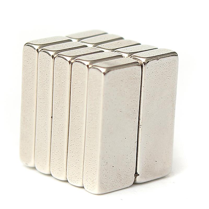 [] 10Pcs 15x6x3mm N50 Super Strong Cuboid Blocks Rare Earth Neodymium ...