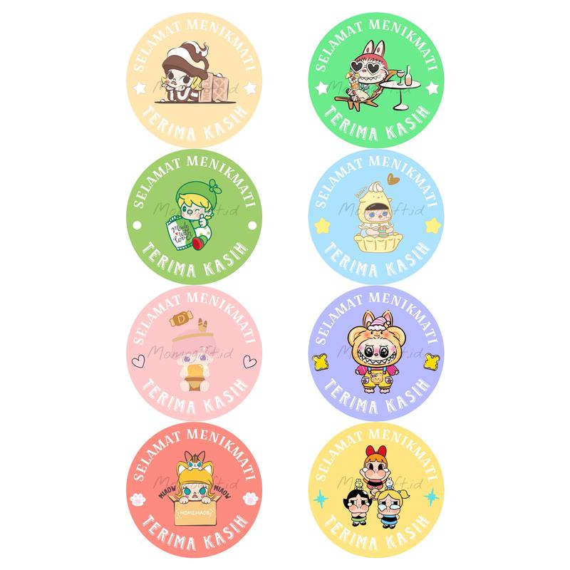 Stiker Roll Selamat Menikmati 500Pcs / Sticker Thank You Bua - Shop ...