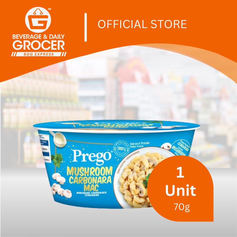 Prego Bowl Mushroom Carbonara Mac Instant Pasta 1x71g - TikTok Shop ...