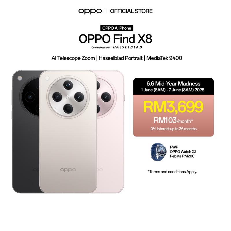 OPPO Find X8 Smartphone | 16GB + 512GB | MTK Dimensity 9400 - TikTok ...
