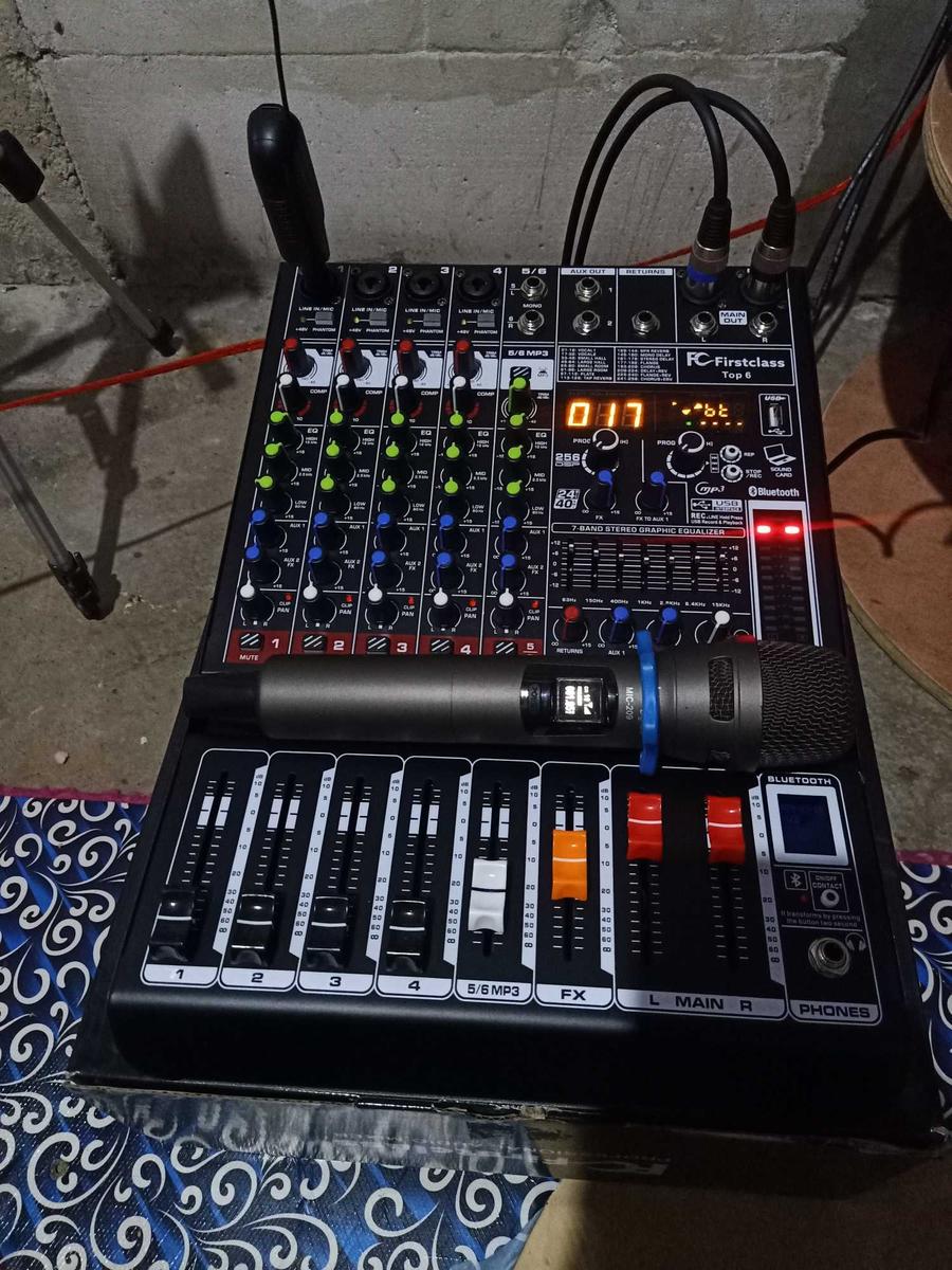 Professional Mixer Audio 6 Channel With Compressor Firstclass TOP 6 ...