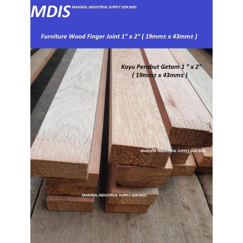 Quality 1” X 2” Furniture Finger Joint Solid Wood Kayu Perabut - TikTok ...