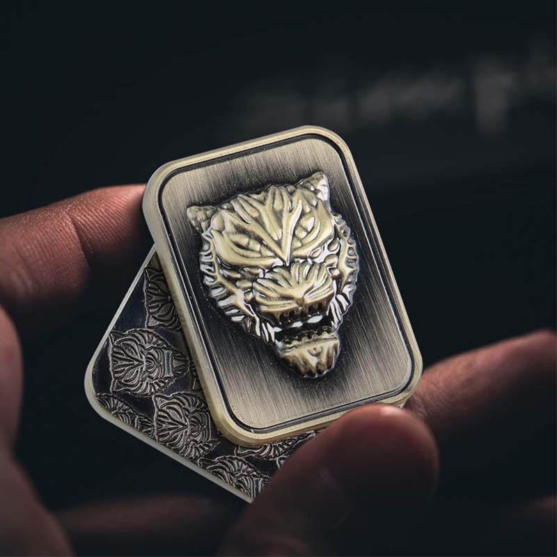 New Tiger Head Magnetic Metal Fidget Slider Clicker Toys For Adhd And ...