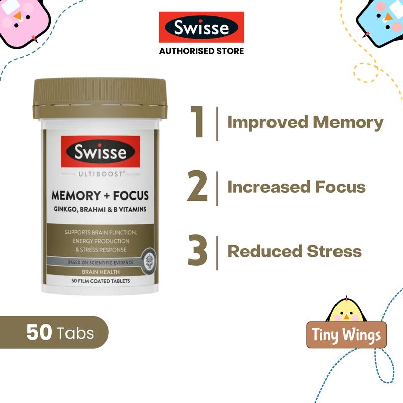 Swisse Memory + Focus 50 Tablets - TikTok Shop Singapore