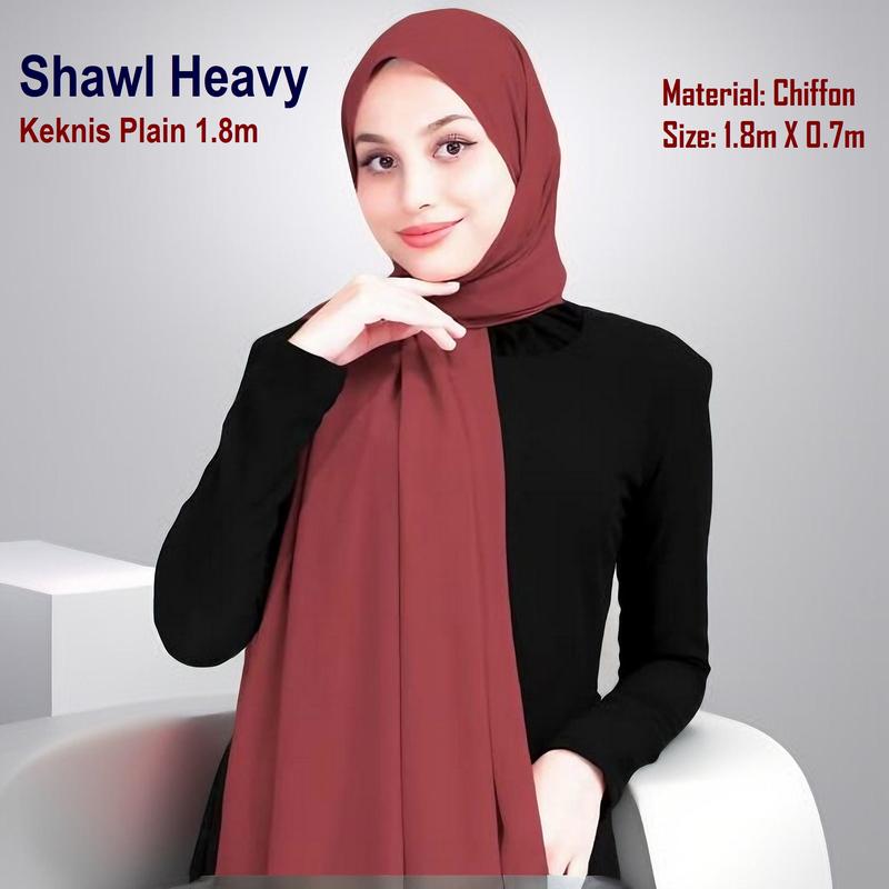 Tuding Hijab Raya Shawl Chiffon Keknis Plain (HEAVY CHIFFON) - TikTok ...