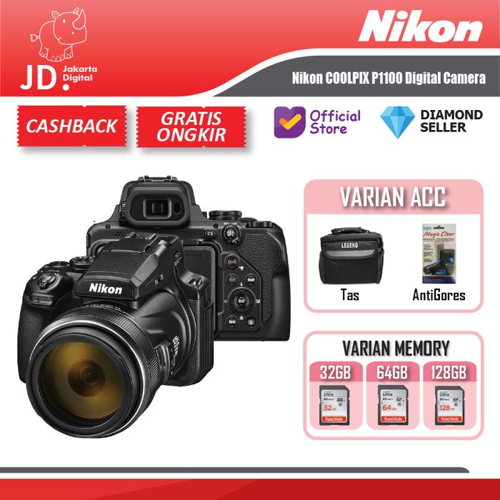 Promo Nikon COOLPIX P1100 Digital Camera 125x Optical Zoom - Nikon ...