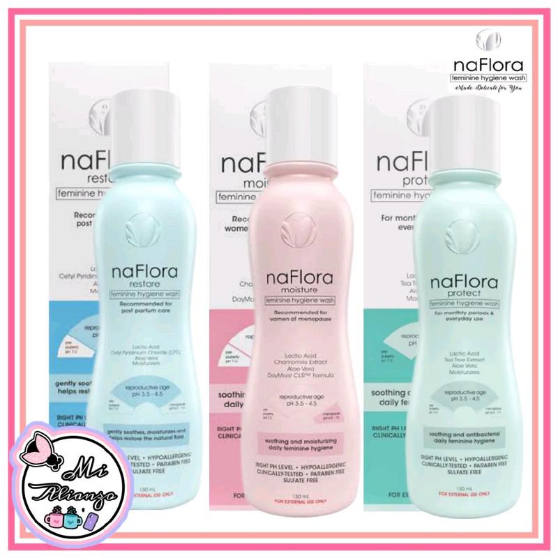 Naflora Moisture | Restore | Protect feminine hygiene Wash (150ml ...