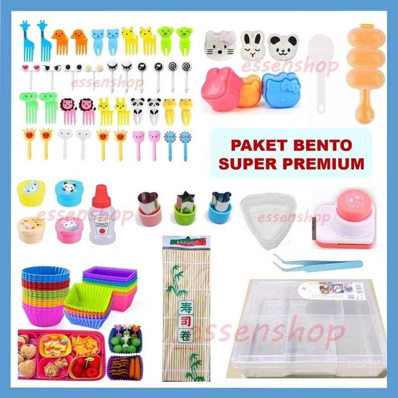 Paket perlengkapan alat Bento cetak nasi karakter bekal anak - Shop ...