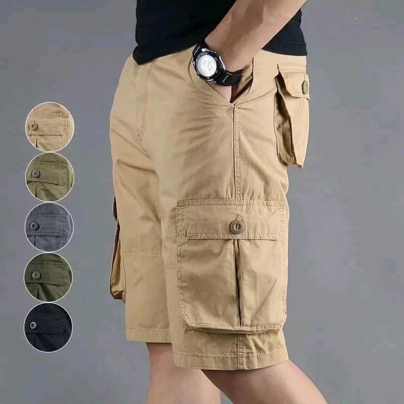 Ready Stock! Men's Cargo Six pocket Short pent kerja boleh - TikTok ...