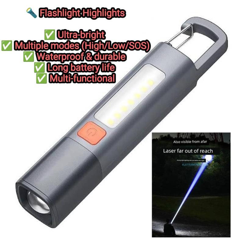 【FYP】 3 Mode Multifunctional Flashlight, Super Bright Flashlight ...