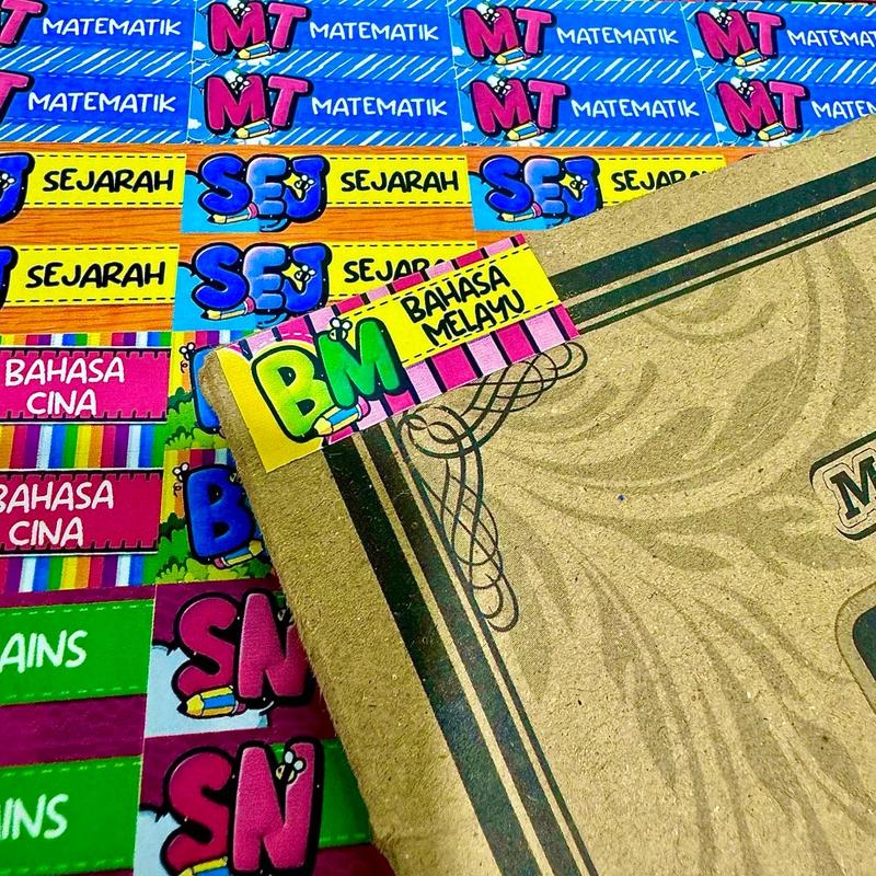 70pcs mix Sticker Subjek Sekolah Sticker Mata Pelajaran - TikTok Shop ...