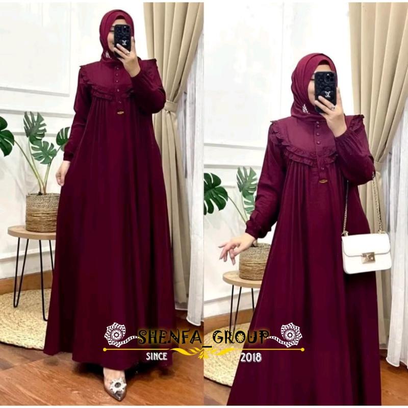 (Turun Harga!!) rapi warna gamis tosca jilbab coklat gamis. Gamis ...